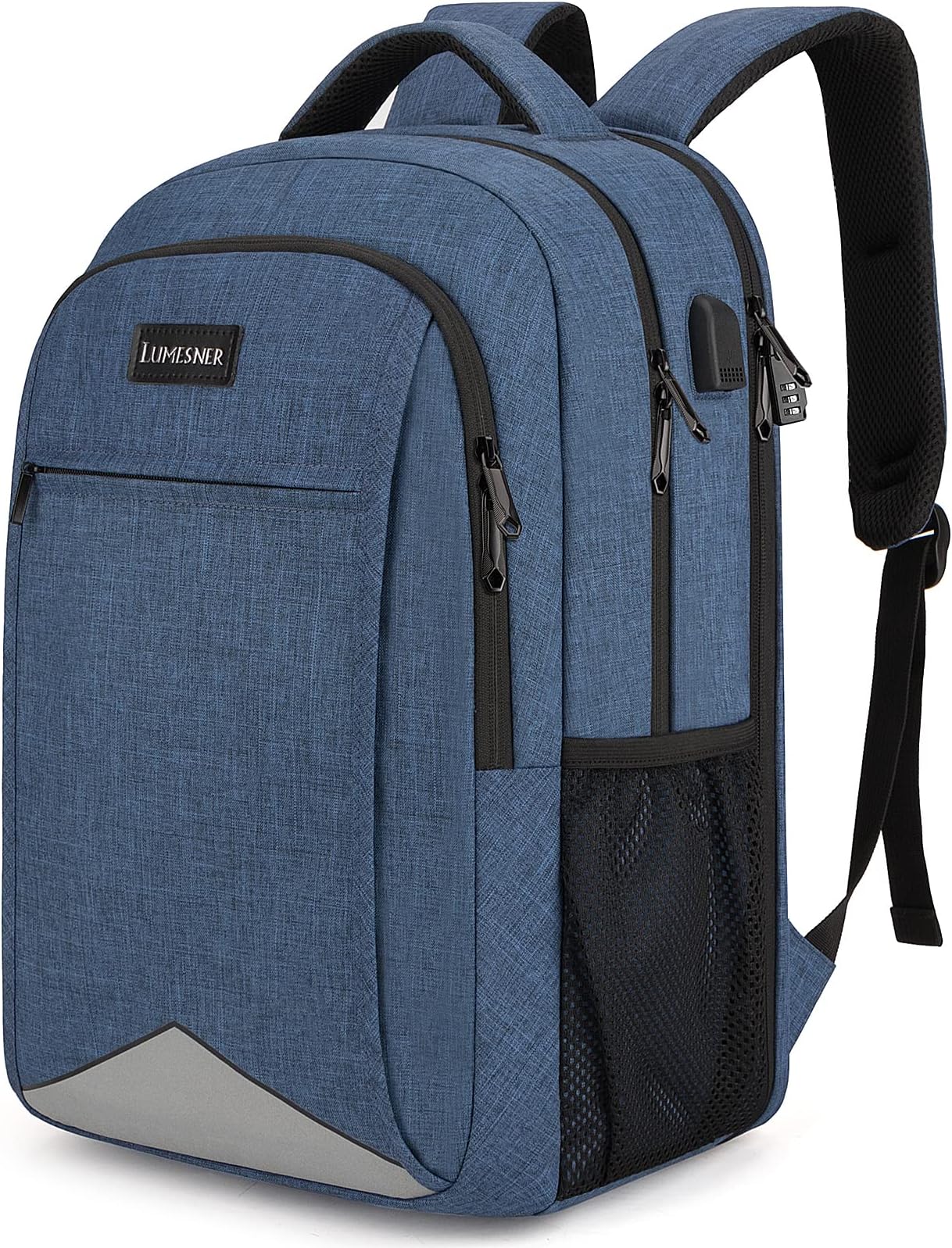 Lumesner Travel Laptop Backpack with USB Charging Port; 15.6 Inch Anti ...