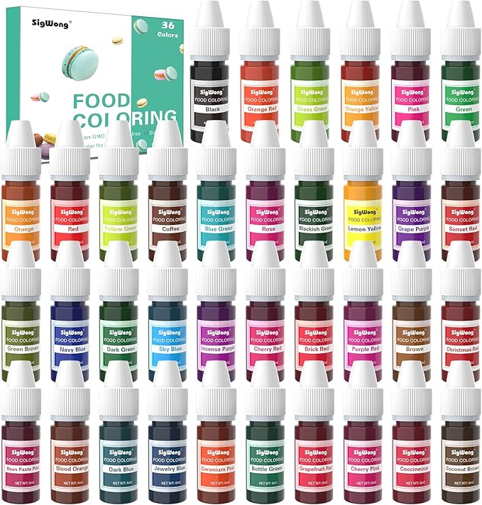 Food Coloring - 36 Colors Concentrated Liquid Food Coloring Set, Food ...