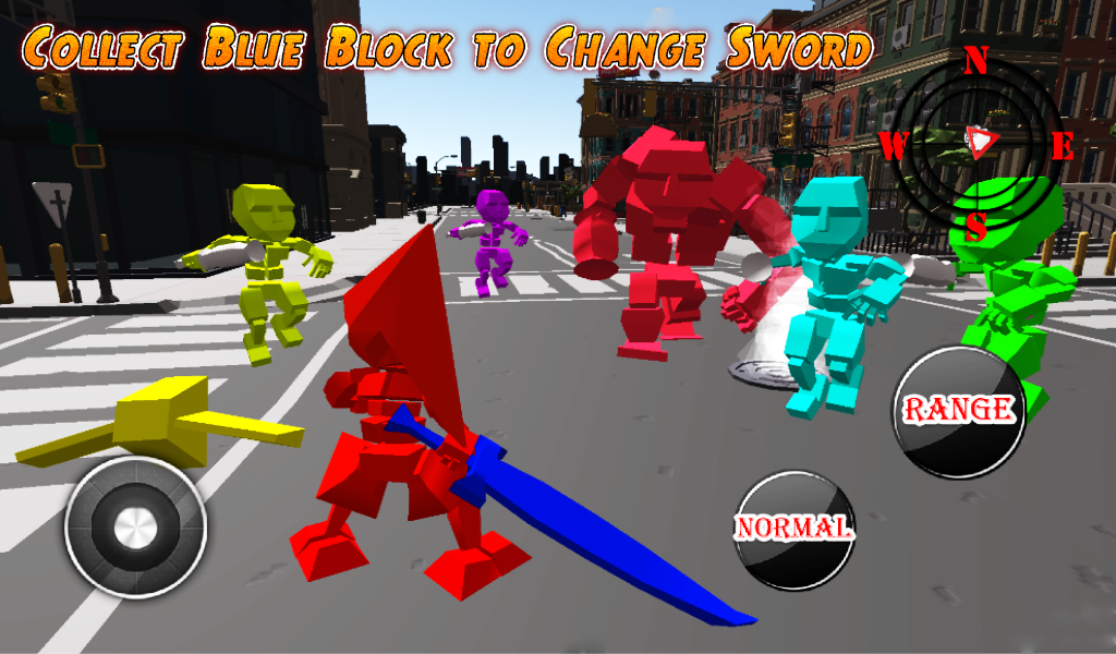 Blocky Ragdoll Robot Fighter Hero - Real Samurai Sword Lords Battle ...