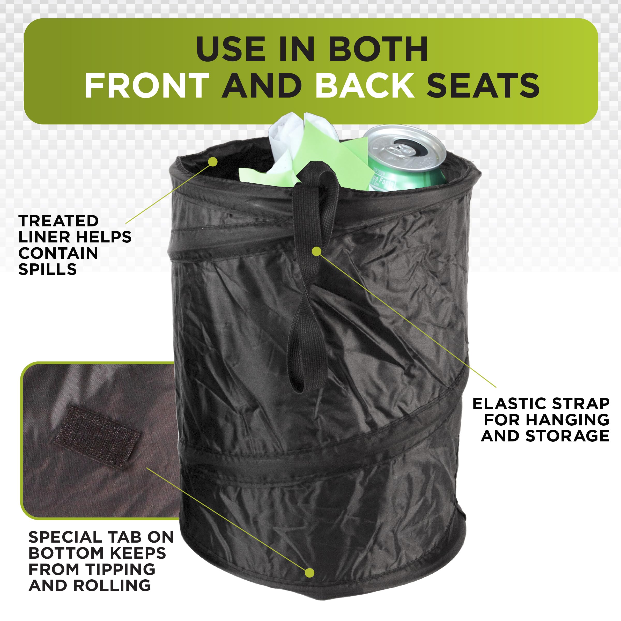 Snapklik.com : Go Gear TRASH-BLA-2PK Pop-Up Trash Can