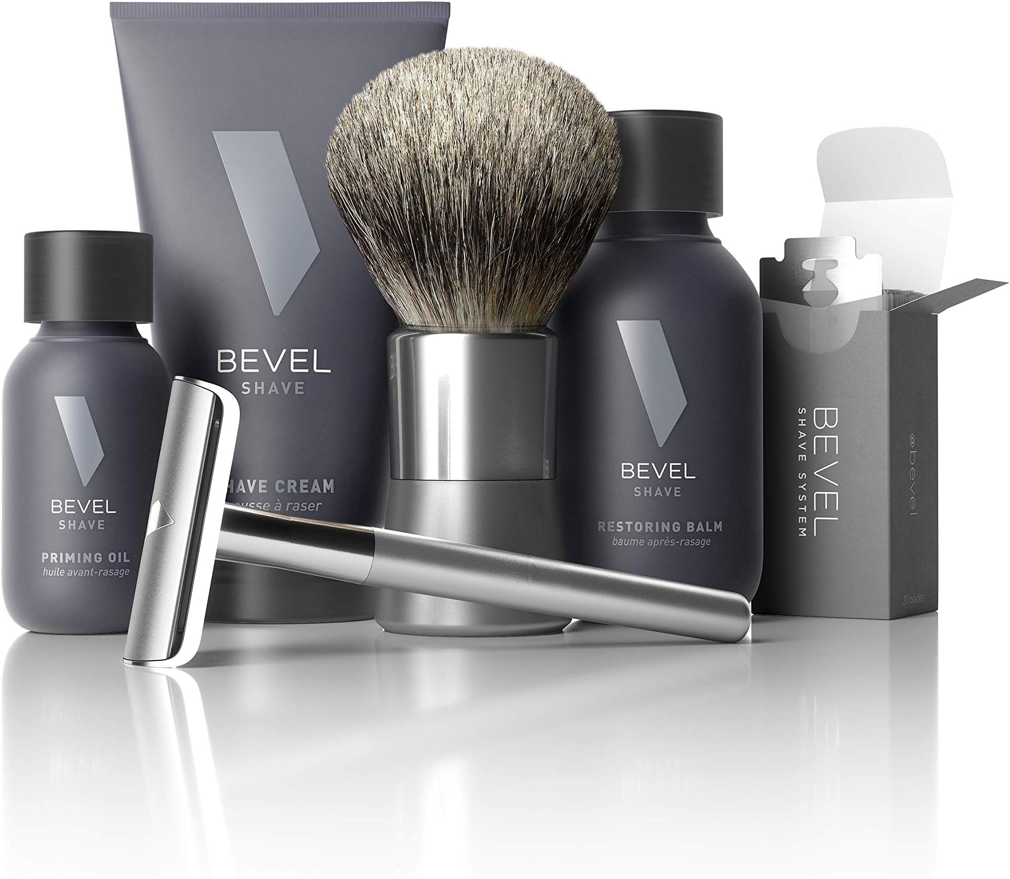 Amazon.com: Shaving Kit for Men by Bevel - Starter Shave Kit, Includes ...