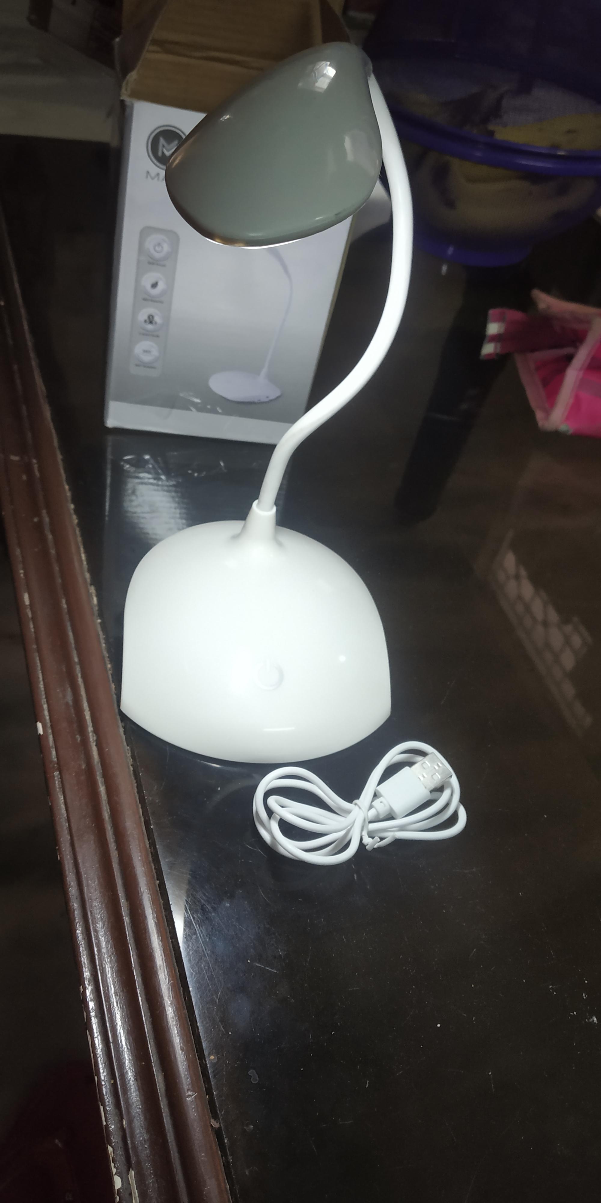 Buy AAROHI ENTERPRISE Plastic Desk Lamp, White, Pack of 1 Online at Low ...
