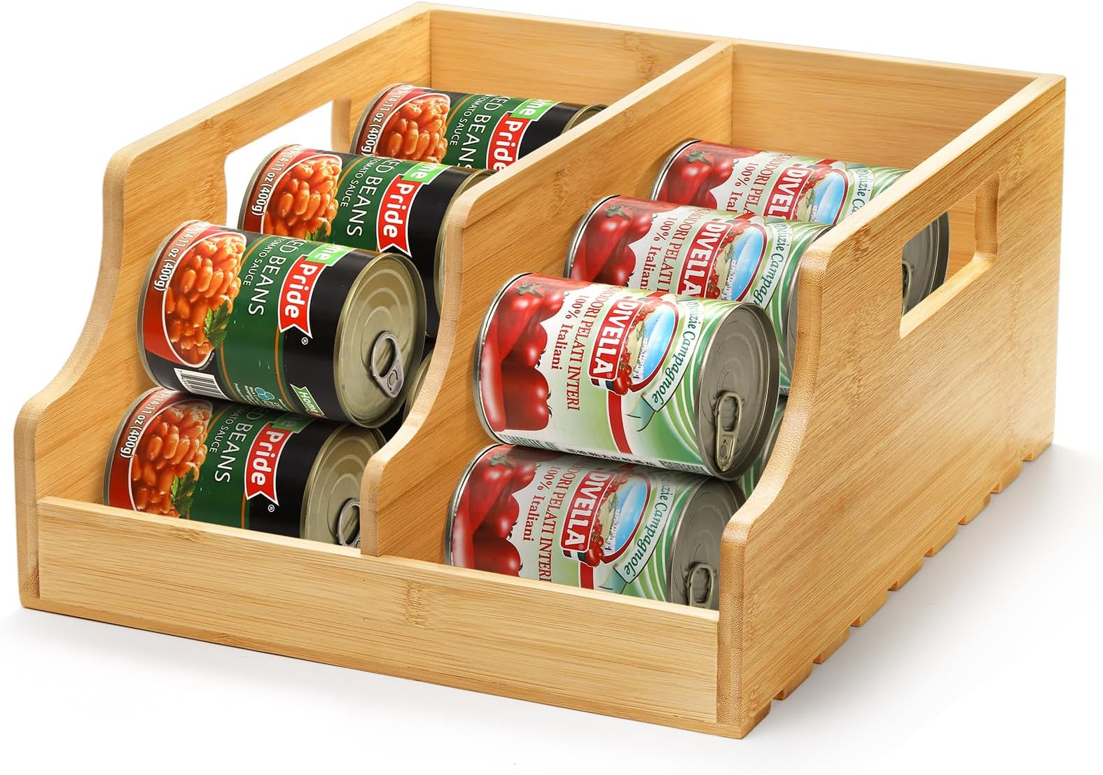 Amazon.com: Yesland Bamboo Soda Can Organizers, Can Holder and Drink ...
