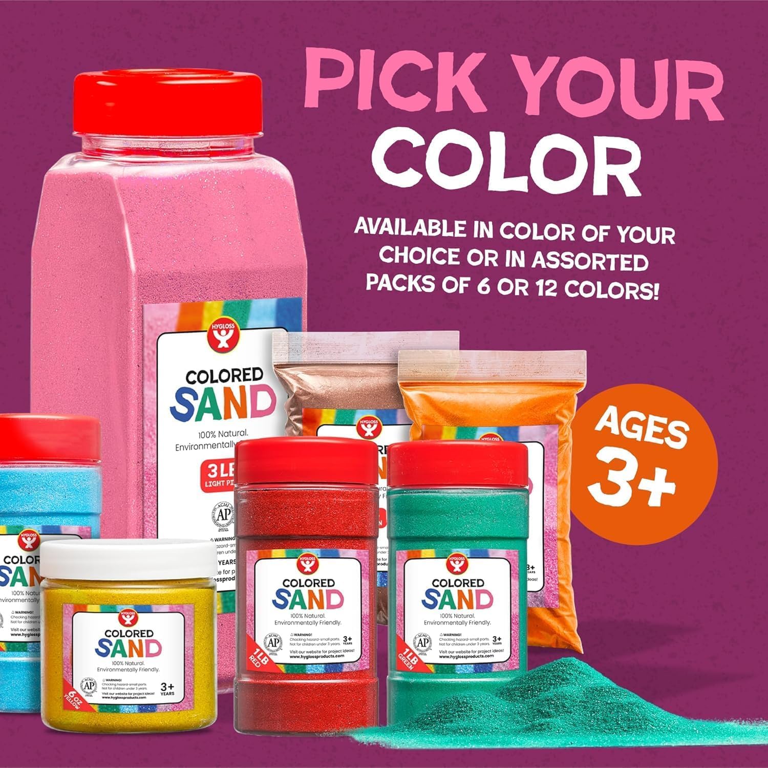 Snapklik.com : Colored Sand For Crafts - 1 Lb Bottle, Pink And Red ...