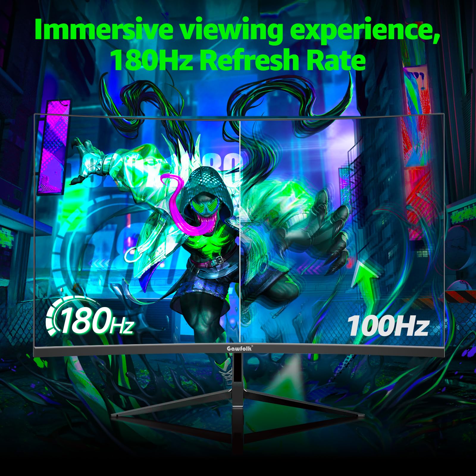 Snapklik.com : 27 Inch Gaming Monitor, 144hz/180hz Computer Display FHD ...