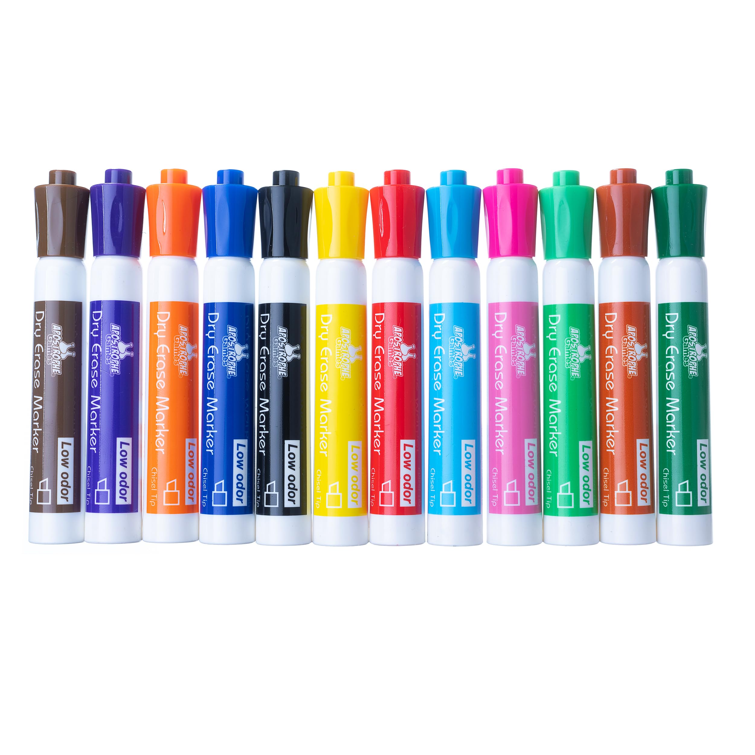 Amazon.com : Apostrophe Games Low-Odor Chisel Tip Dry Erase Whiteboard ...
