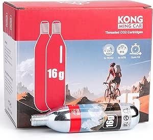 Amazon.com : 16g / 25g Threaded CO2 Cartridges - CO2 Cylinder for Bike ...