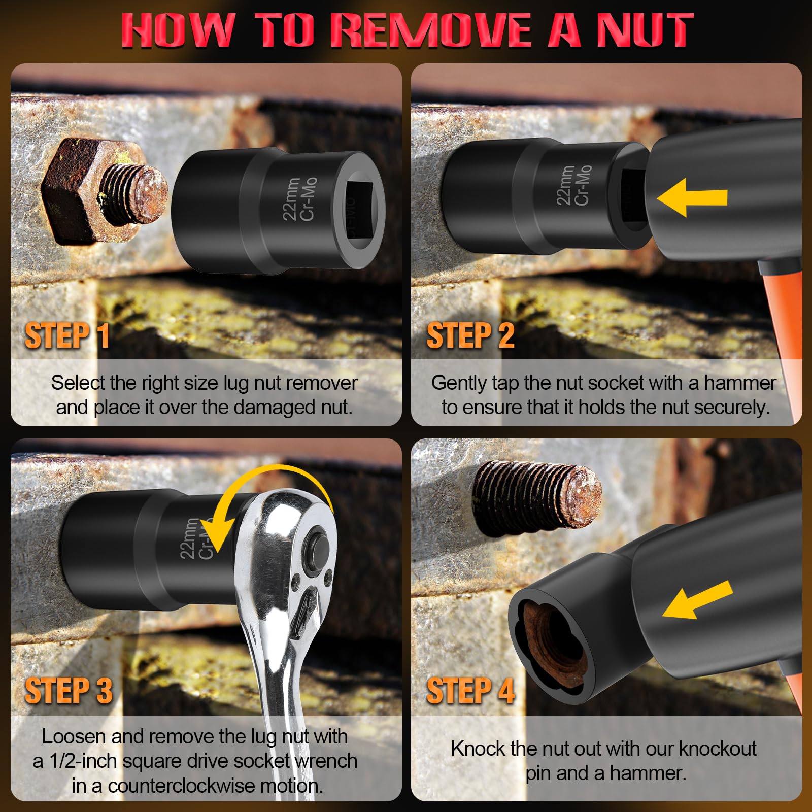 How To Remove A Rounded Off Lug Nut