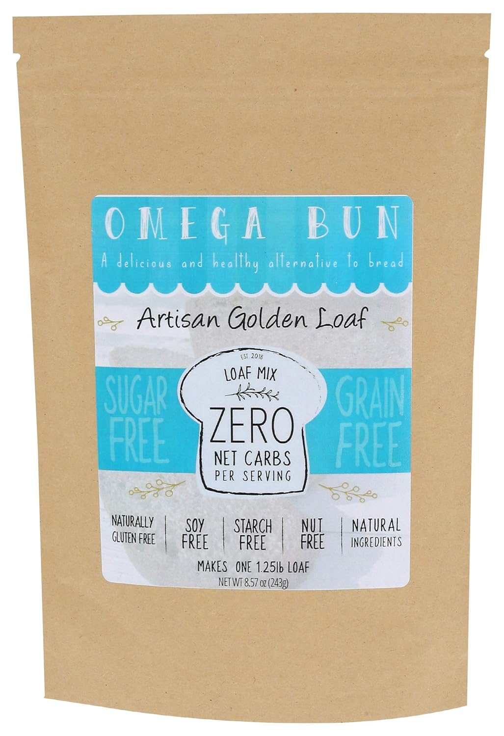 Amazon.com : Omega Bun Artisan Golden Loaf Mix, 8.57 OZ : Grocery ...