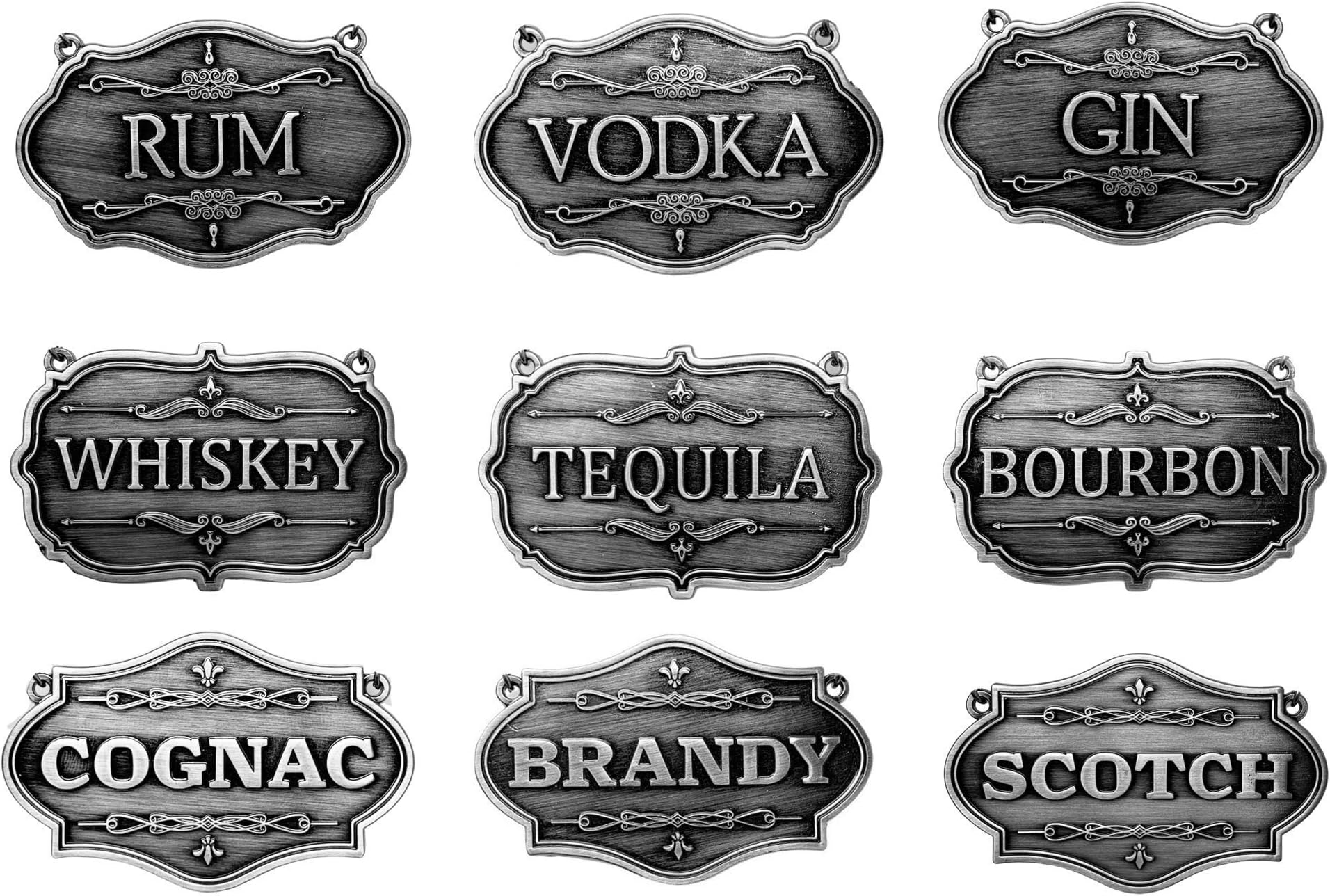 Amazon.com: Decanter Tags Copper Liquor Decanter Label Set of 8 for ...