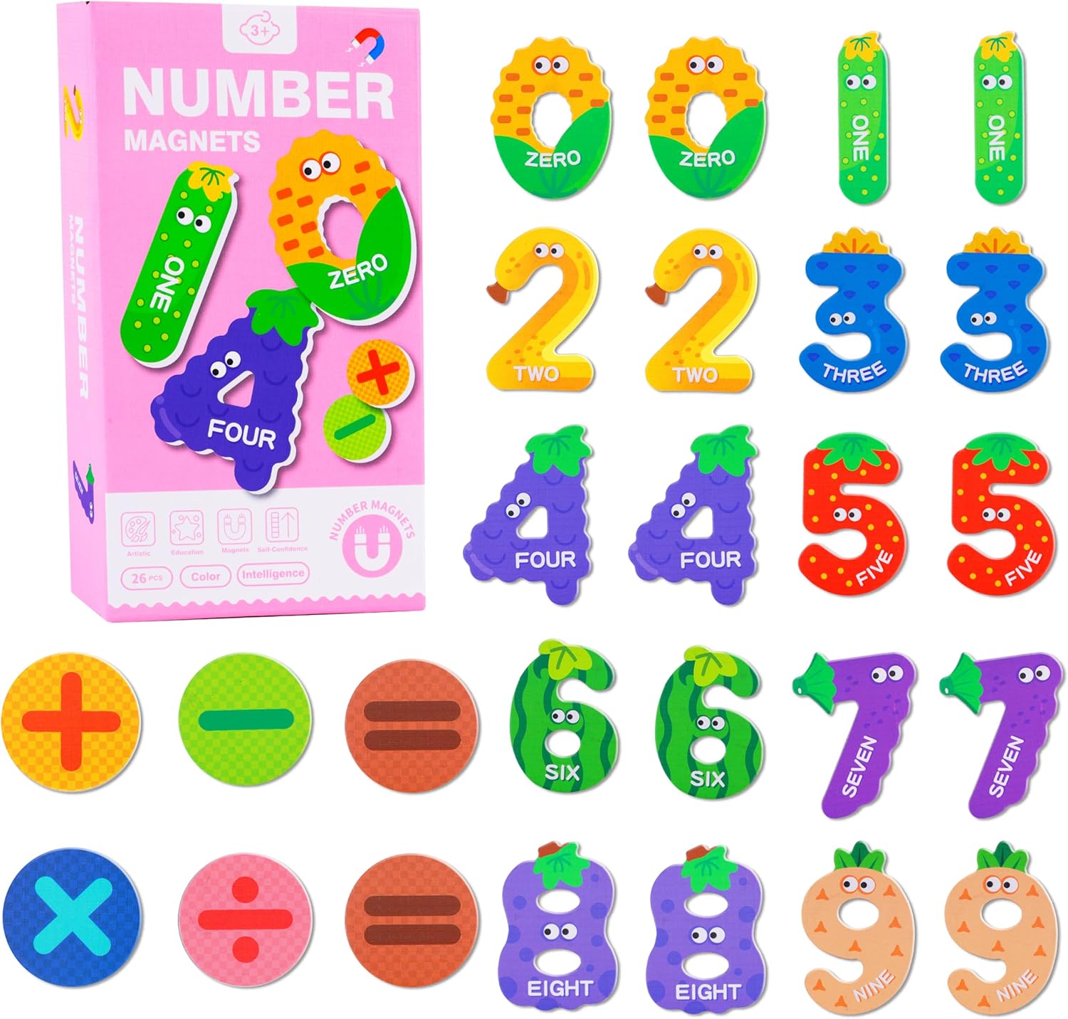 Magnetic Numbers,Large Size Fridge Magnets for Kids,Numbers Magnets for ...