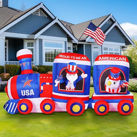 Amazon.com: Glimin 6 ft 4th of July Inflatable Outdoor Decoration ...