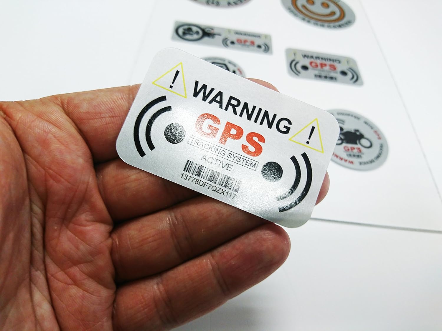 auto-badges X2 Car vehicle alarm sticker high tack vinyl decal adhesive ...