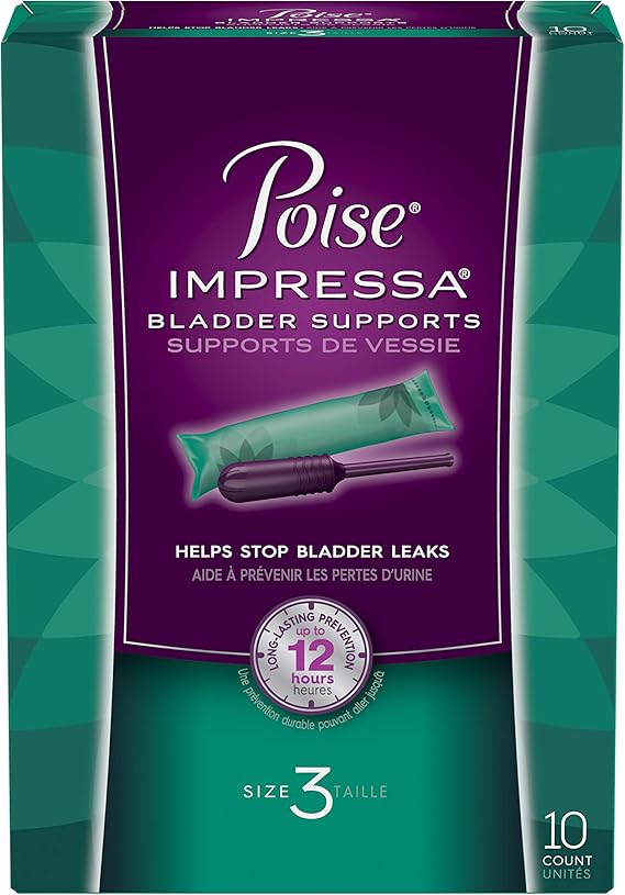 Amazon.com: Poise Impressa Bladder Supports, Size 3, 10 Tampons ...