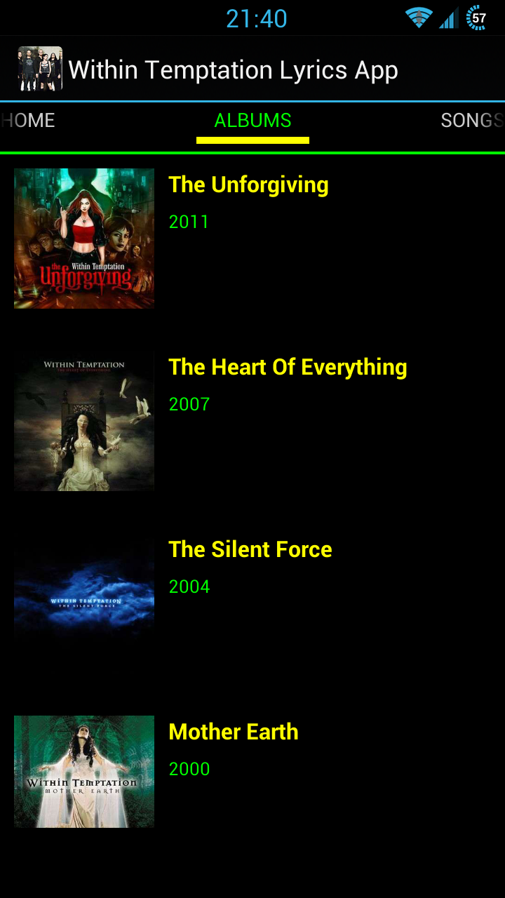 Within Temptation Lyrics App:Amazon.com:Appstore for Android