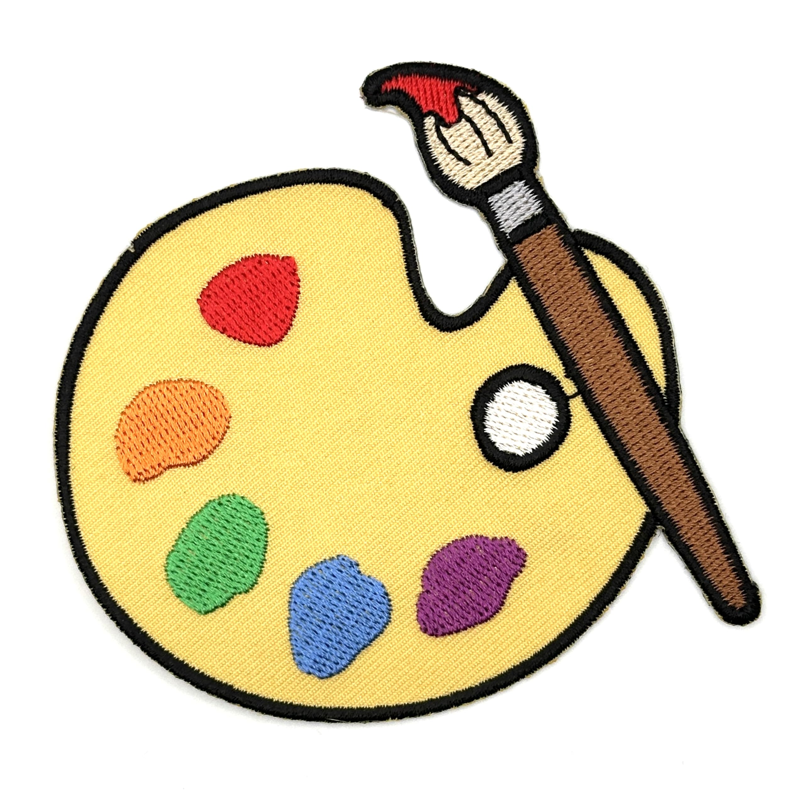 Amazon.com: Artist Paint Palette Iron On Patch - Embroidered Paint ...