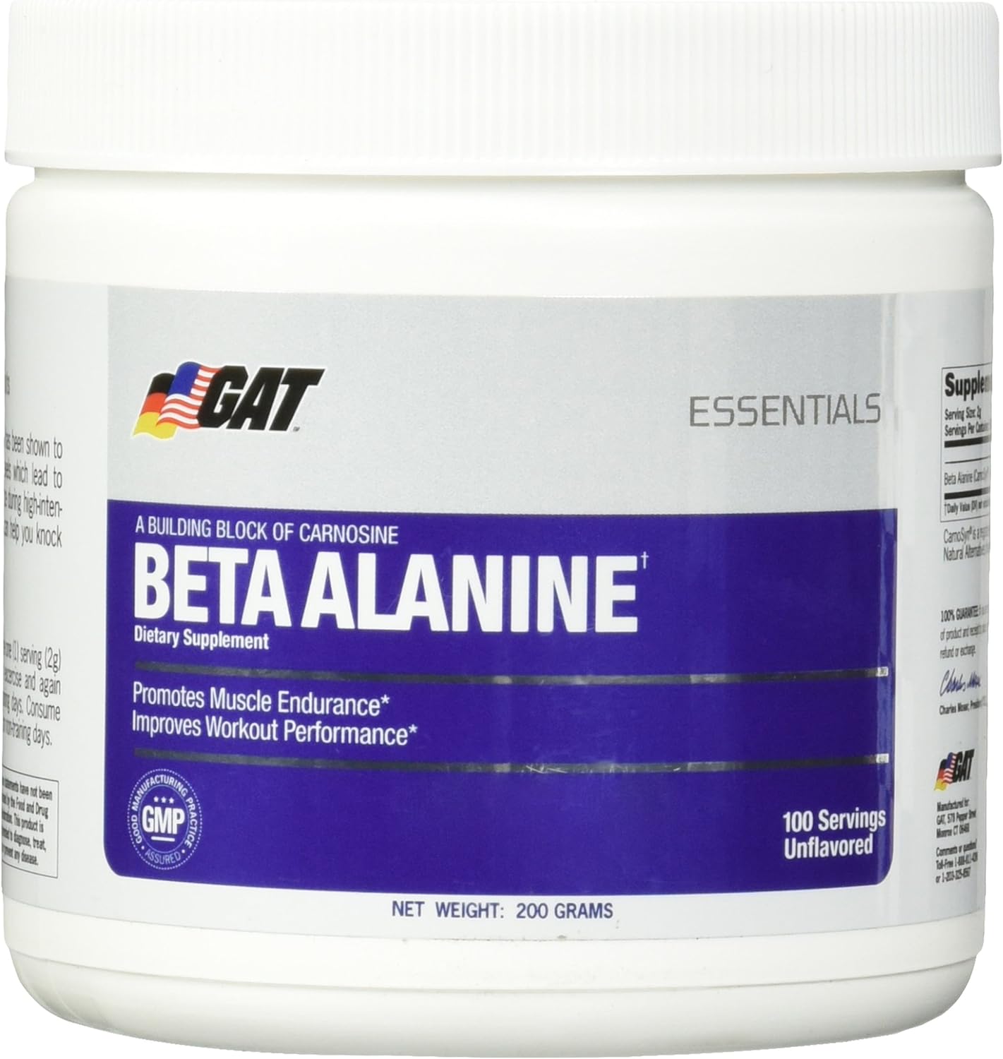 Amazon.com: GAT Beta Alanine Supplement, 200 Gram : Health & Household