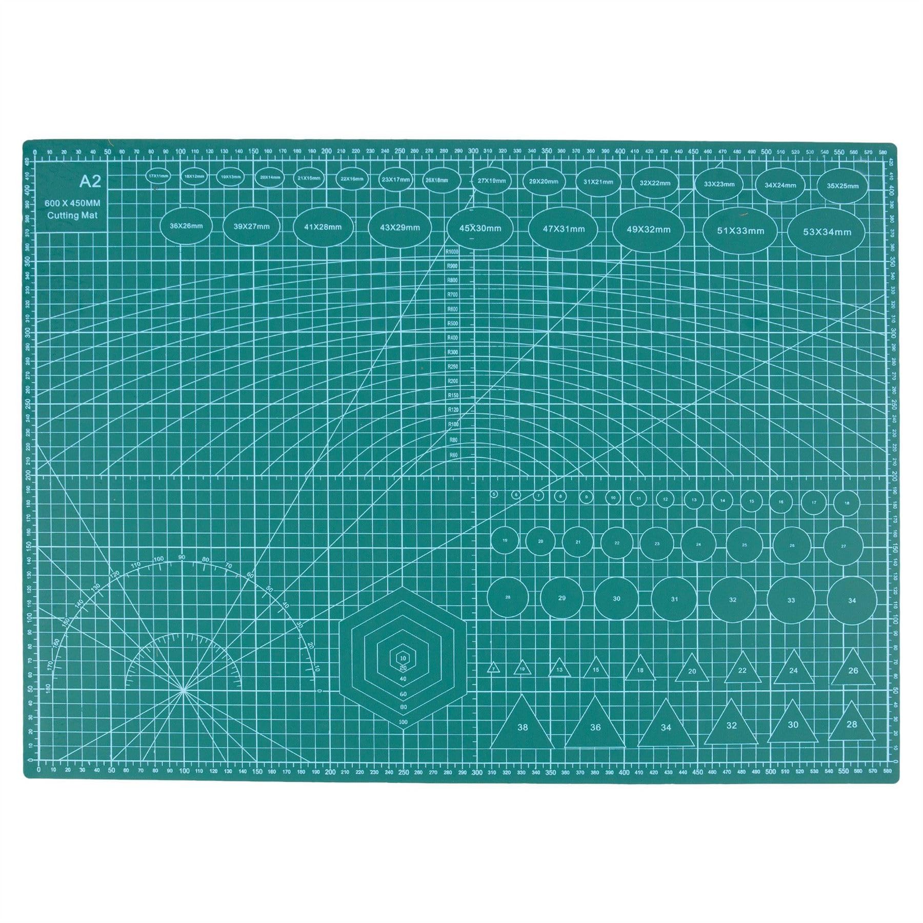 blackspur 1x Green A2 (45 x 60cm) Cutting Mat - Craft Paper Sewing ...