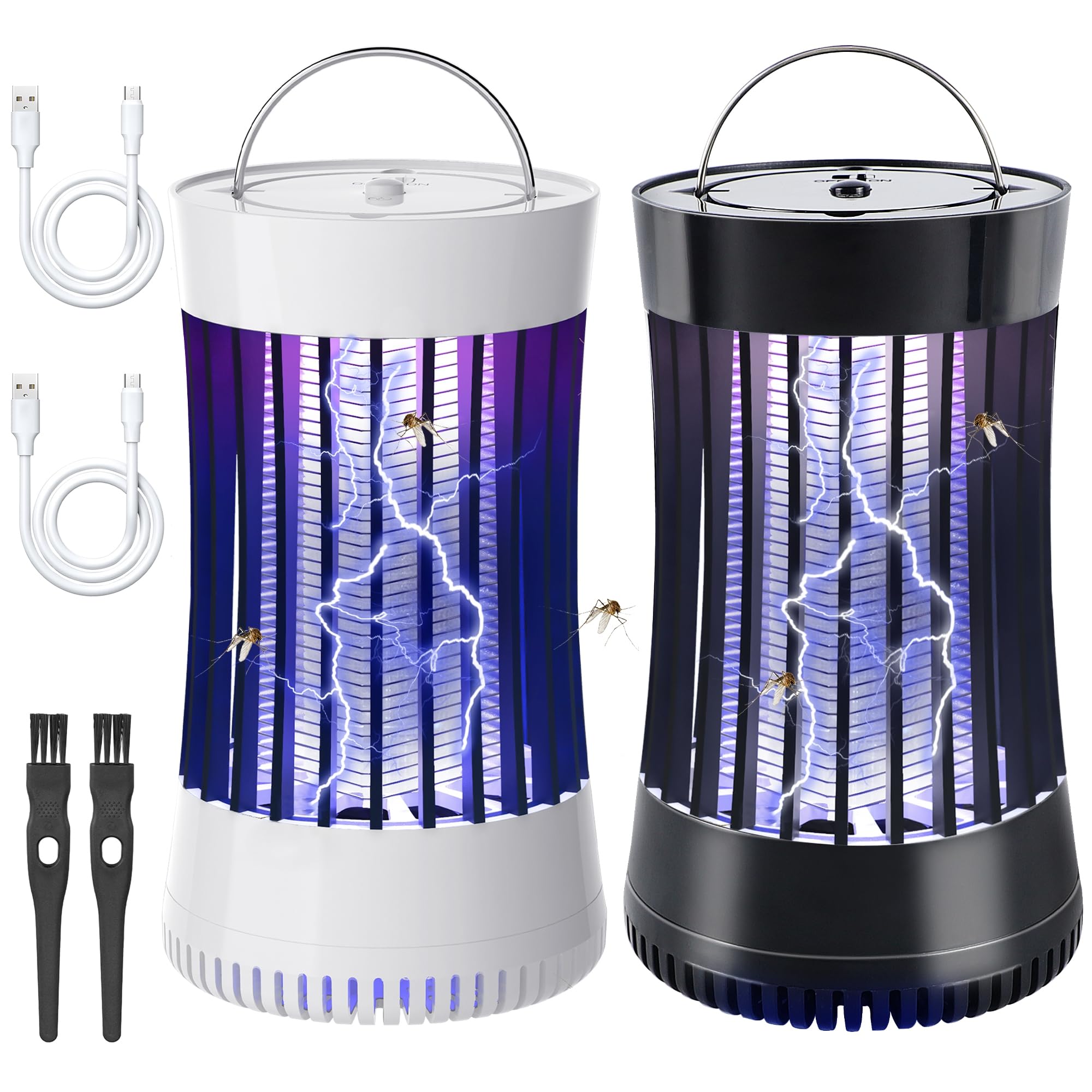 Amazon.com : Phosooy 2 Packs Indoor Electric Bug Zapper with Fan, 2-in ...