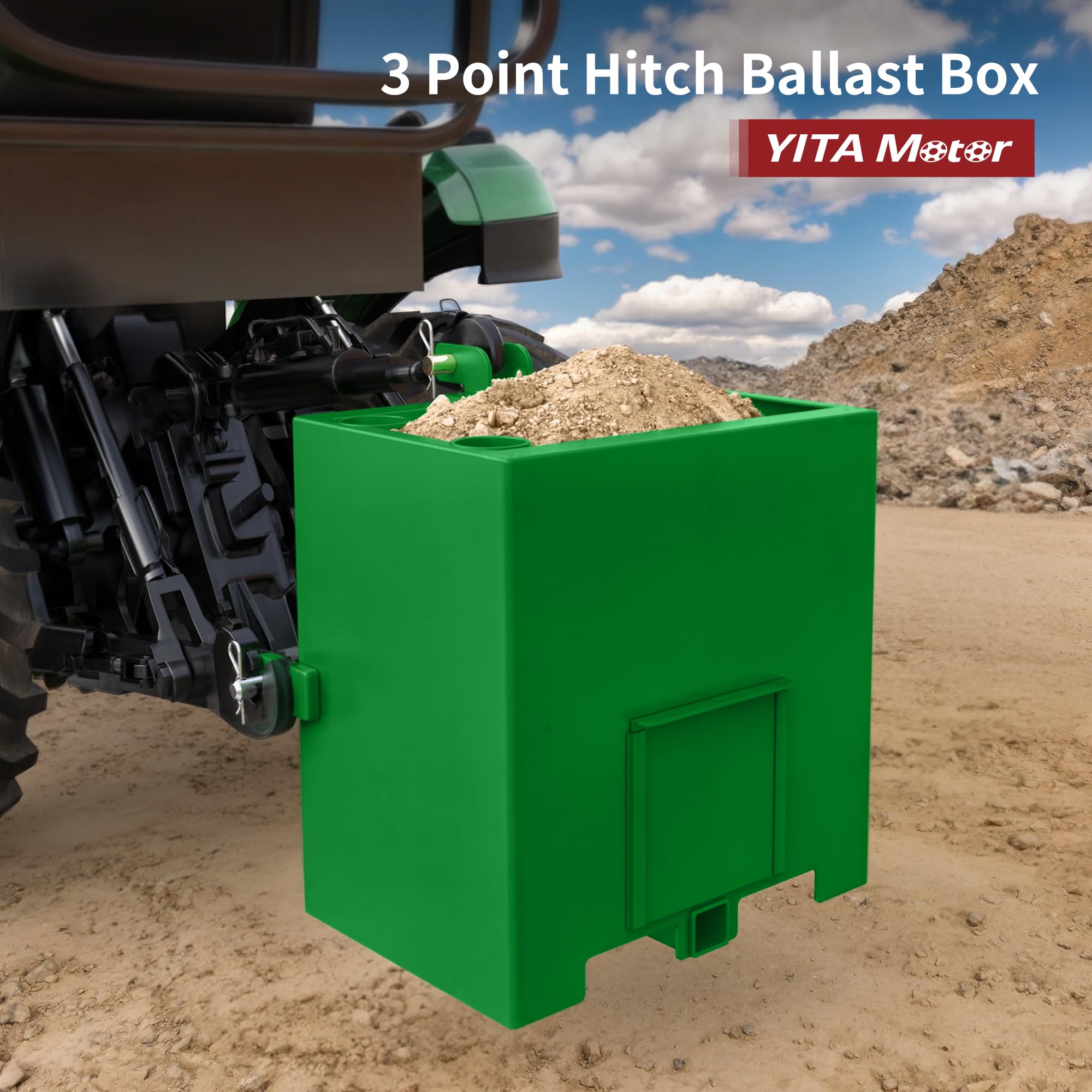 Snapklik.com : YITAMOTOR 3 Point Tractor Ballast Box For Category 1 ...