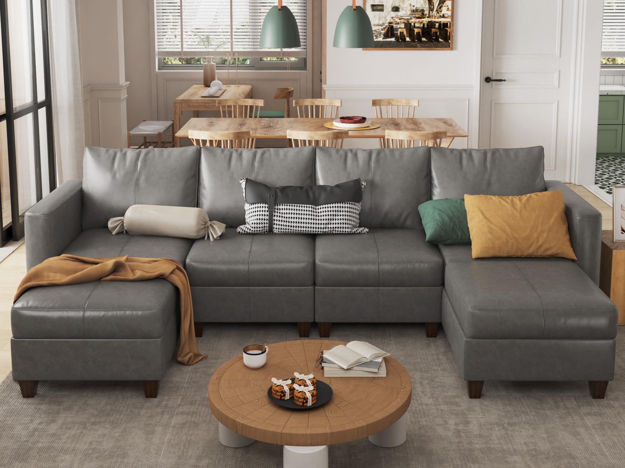 Amazon Ease Moose Modular Sectional Sofa With Storage Faux