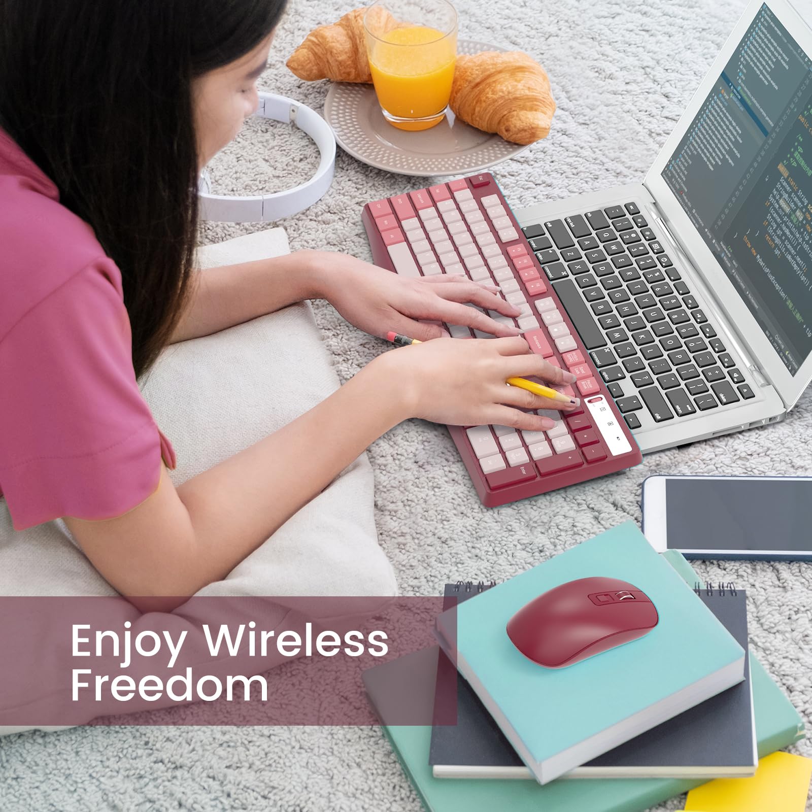 Snapklik.com : Wireless Keyboard And Mouse Combo, Lovaky 2.4G Full ...
