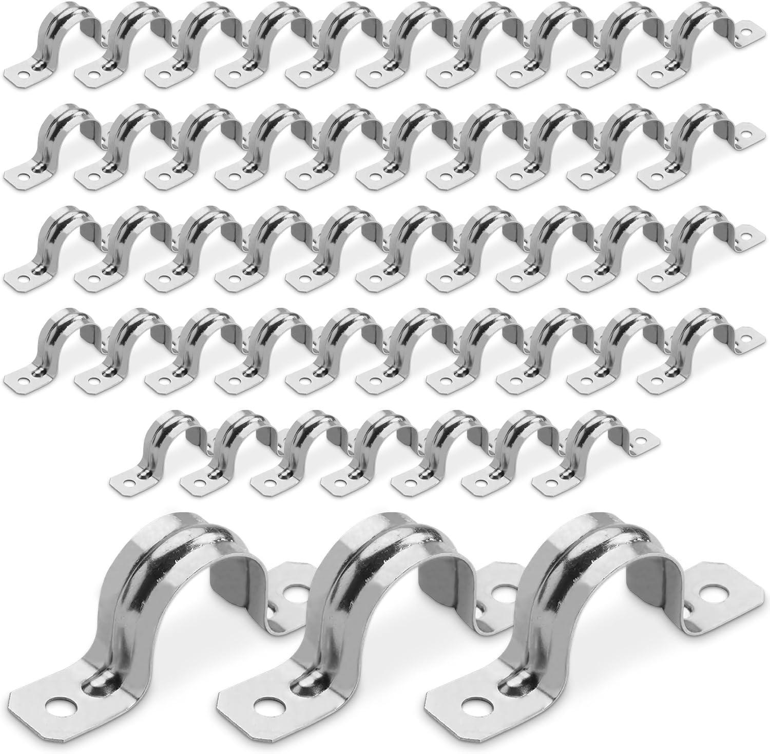 OhLectric Pipe Support Strap - Steel Pipe Strap with 2 Holes - Heavy ...