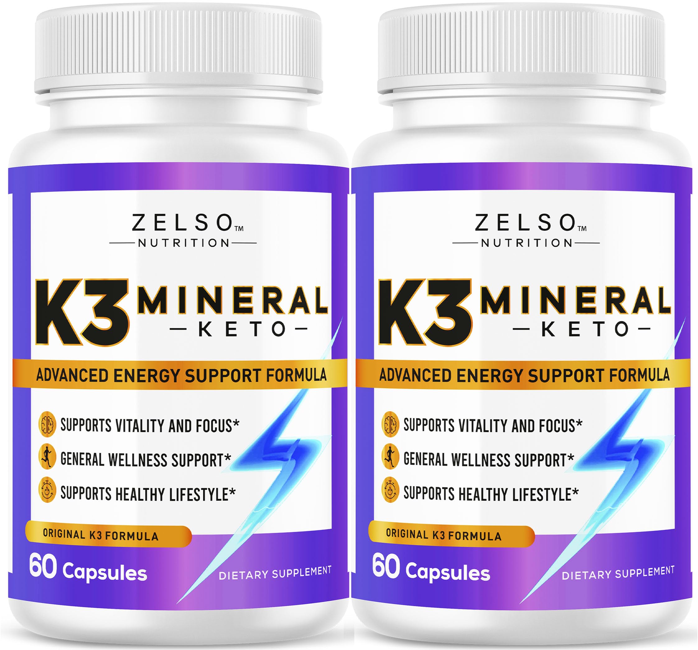 Amazon.com: ZELSO (2 Pack) K3 Mineral Pills - K3 Salt Mineral, Vitamin ...