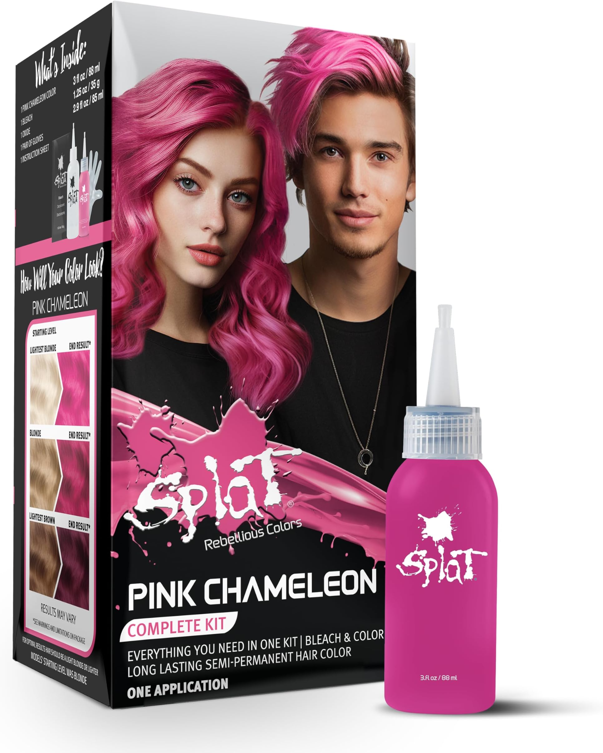 Amazon.com : Splat | Complete Kit | Hair Dye | Semi-Permanent | Long ...