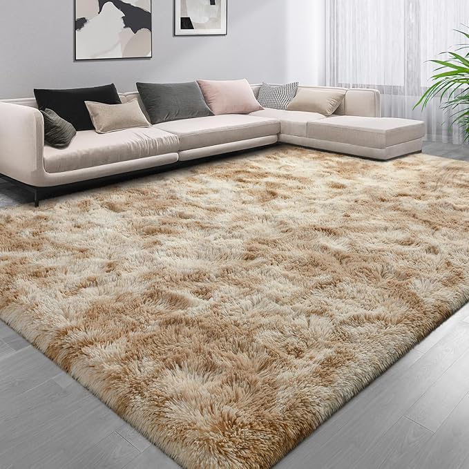 Amazon.com: Prabia 5x8 Shag Area Rug,Super Soft Fluffy Plush Carpet for ...