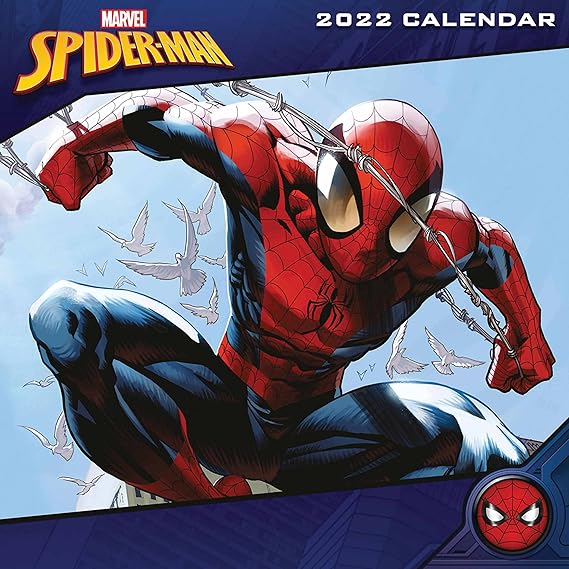 Spider-Man Calendar 2022 - Month to a View Planner 30cm x 30cm - Official Merchandise : Amazon ...