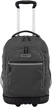 Amazon.com | Travelers Club Rolling Backpack, Forged Iron, 20 Inch with ...
