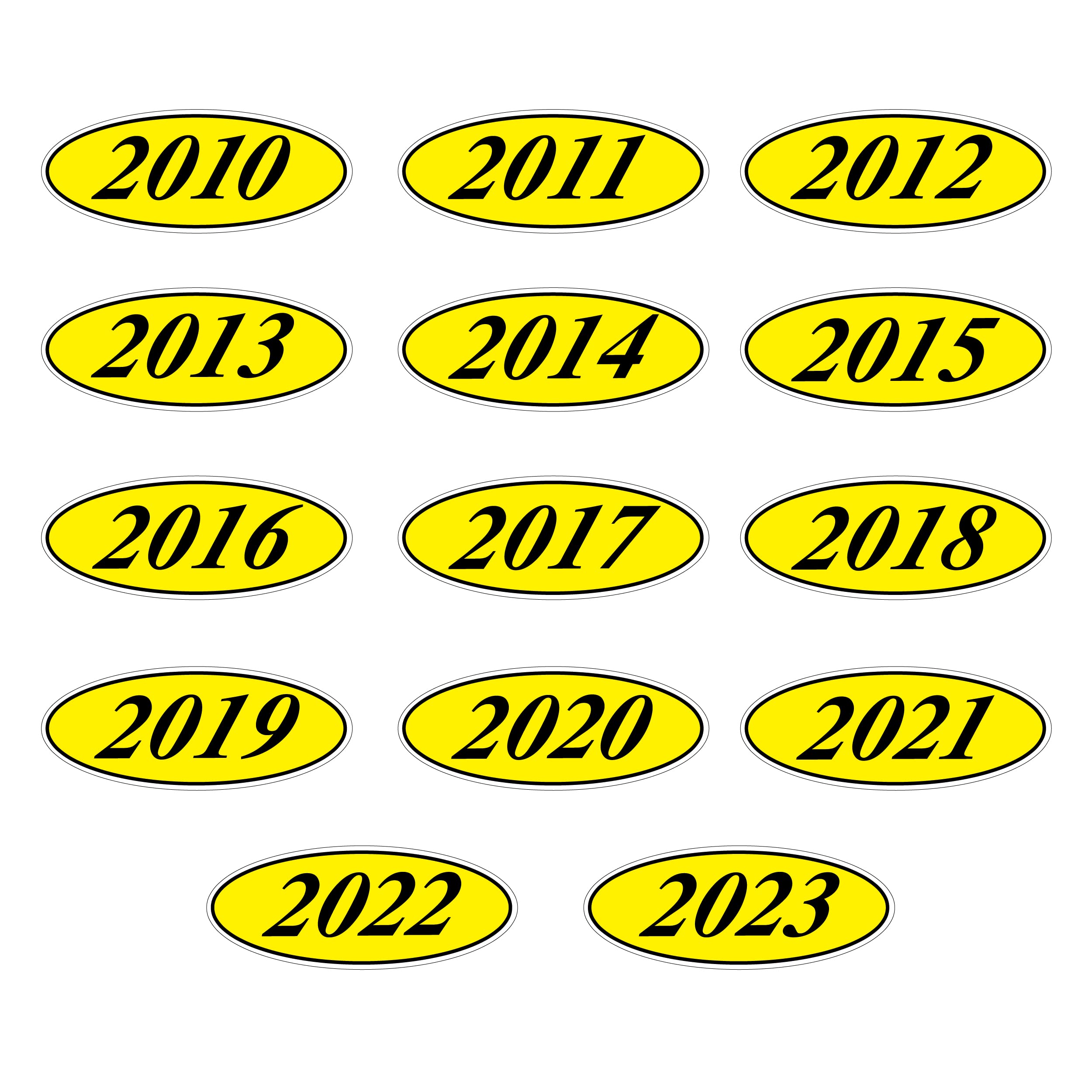 Amazon.com - EZ-Line Oval Model Windshield Year Stickers for Car ...
