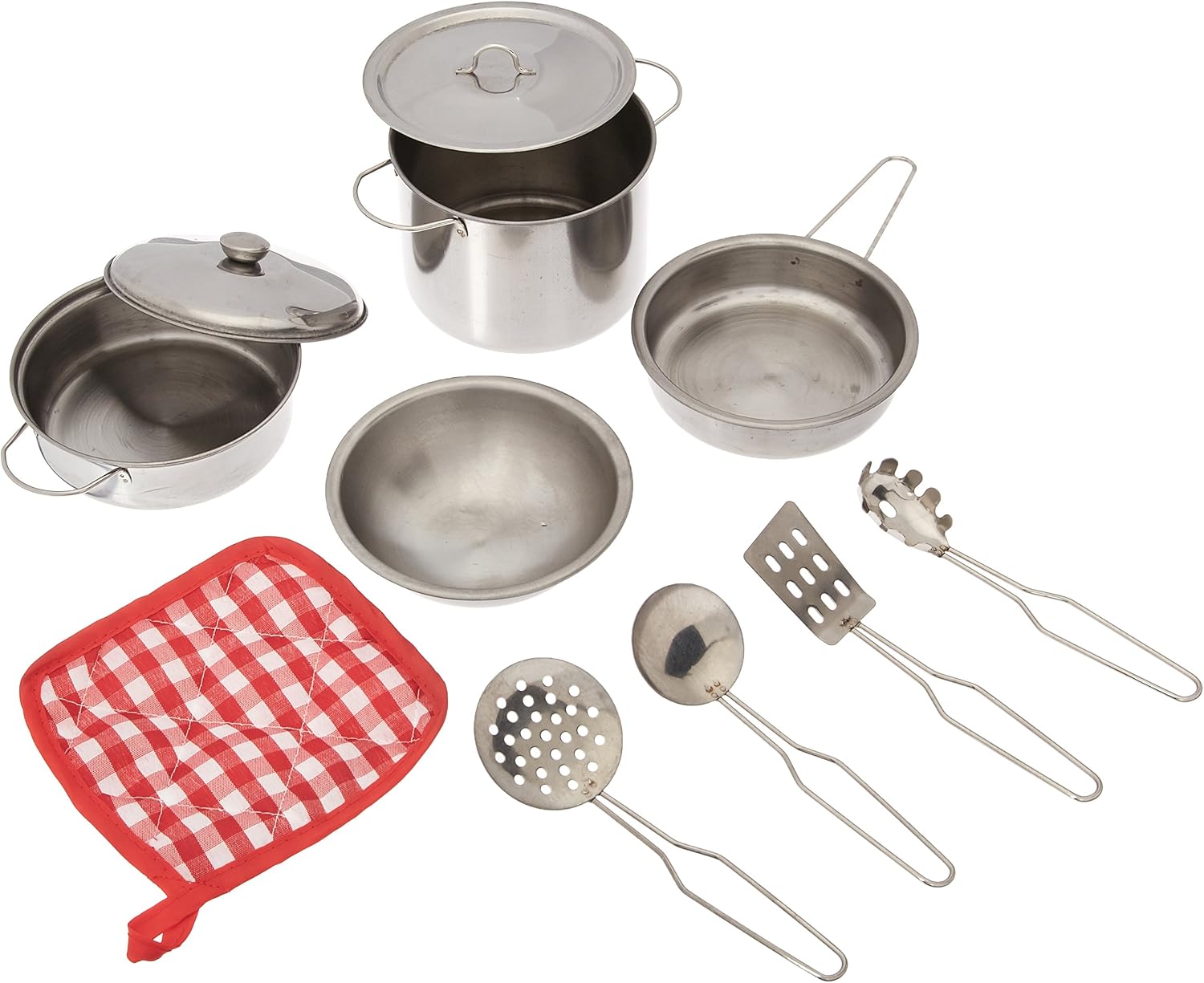 Amazon.com: Young Chef Complete 11 Pcs. Metal Children's Kid's Toy ...