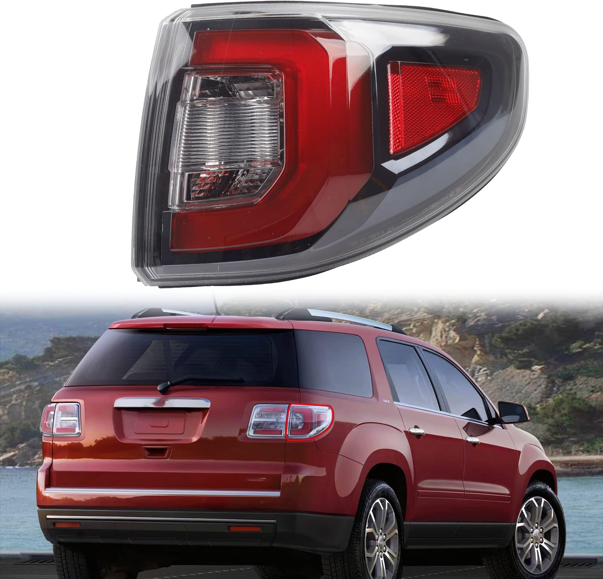 Amazon.com: Autoverve Tail Lights Fit GMC Acadia Denali SLE SLT LE 2013 ...