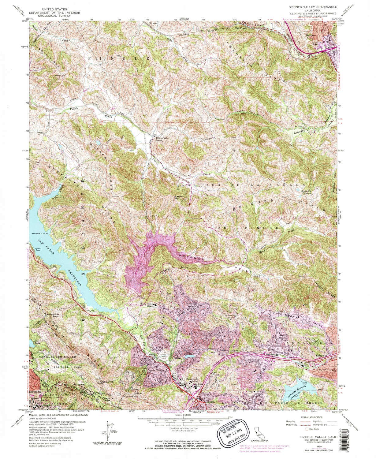 Topographics Map Of Orinda Ca