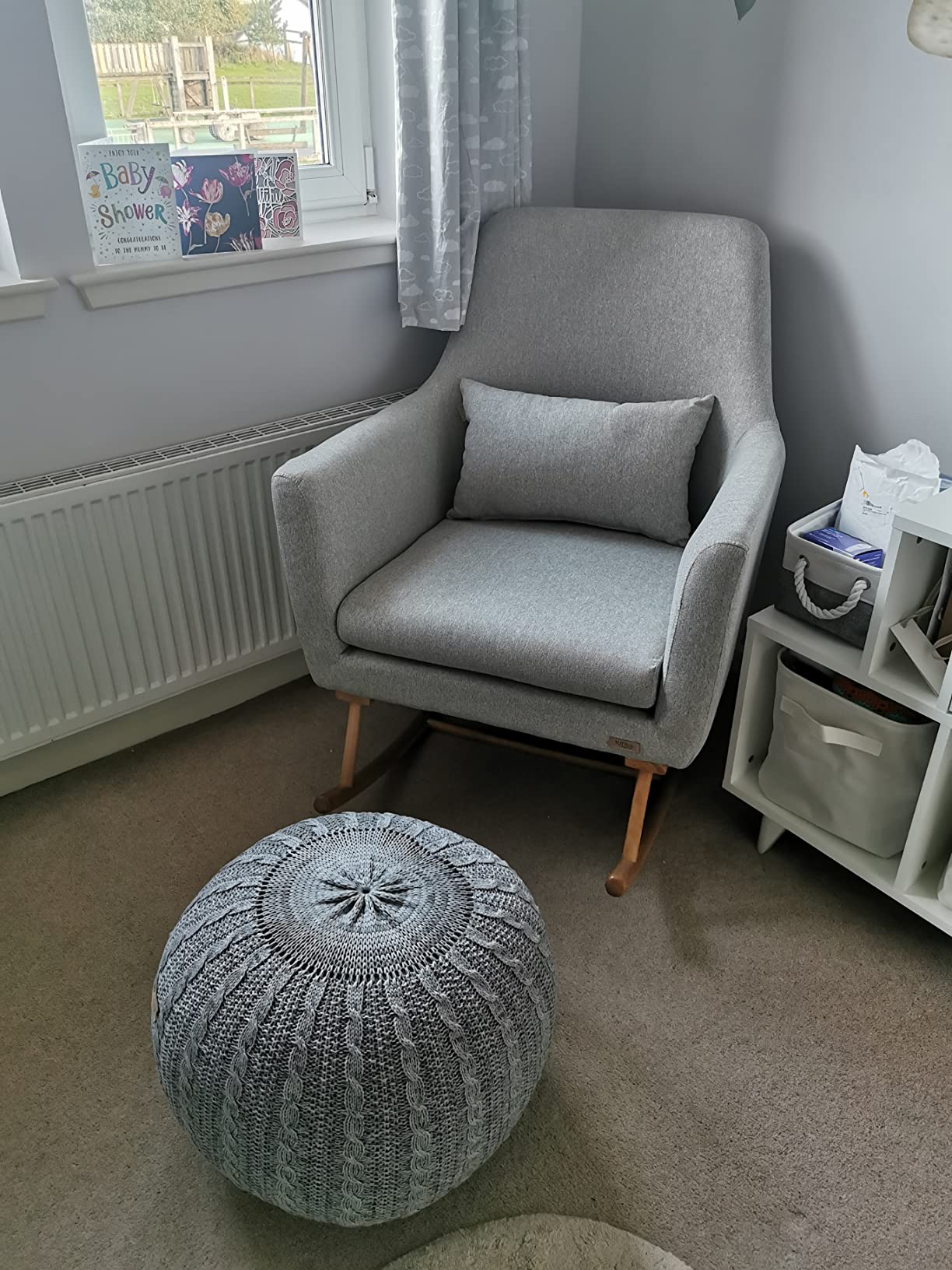 Tutti Bambini Oscar Rocking Chair - Nursing Breastfeeding Rocker with ...