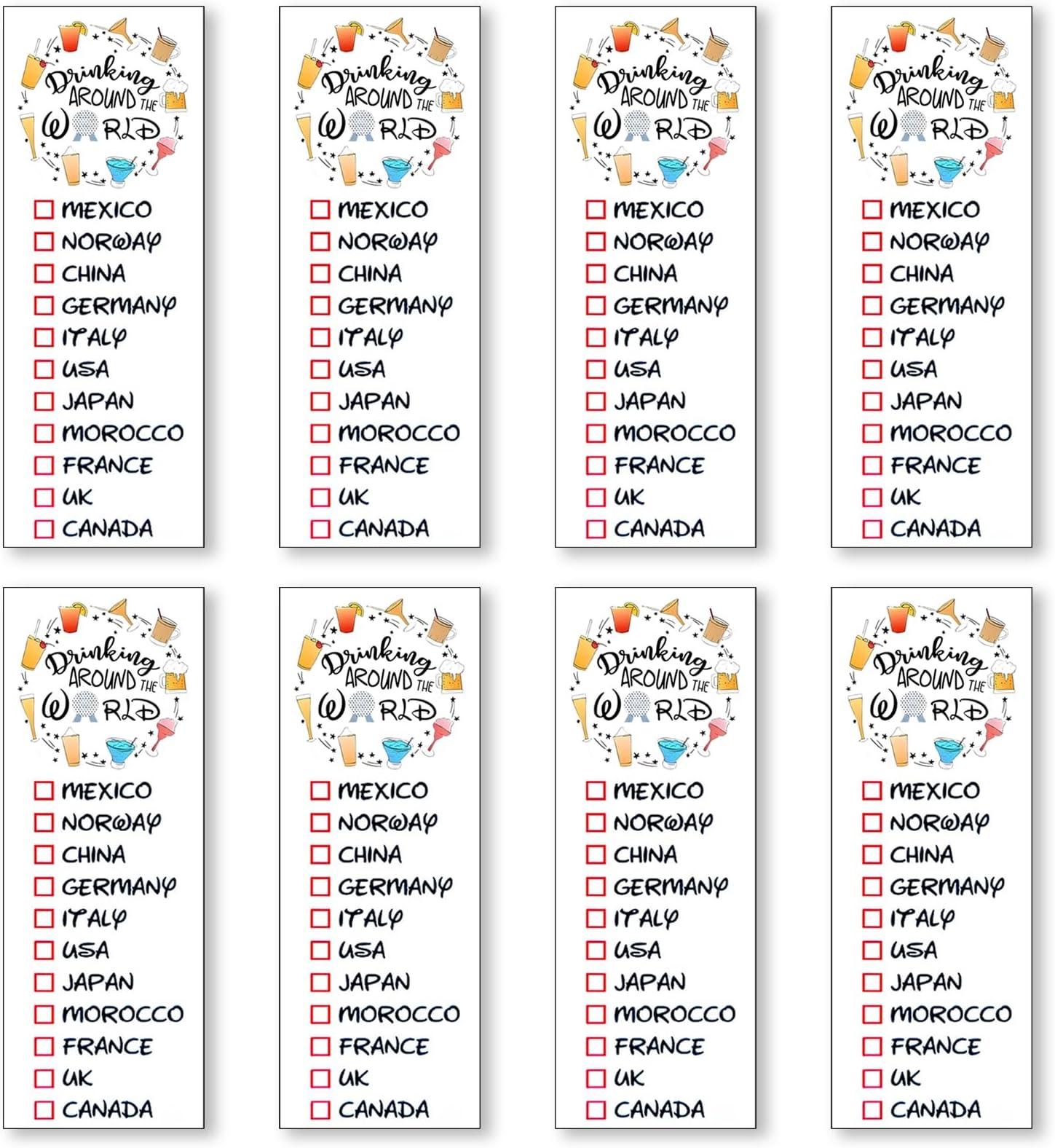 Amazon.com : Drink Around The World Epcot Tattoo, Drinking Around The ...