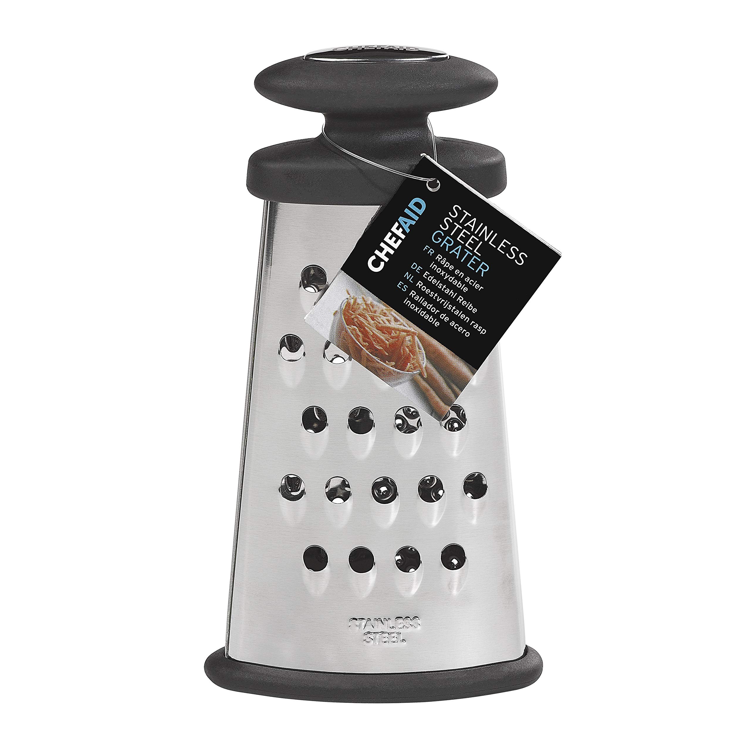 Chef Aid Stainless Steel Grater, Metalic : Amazon.co.uk: Home & Kitchen