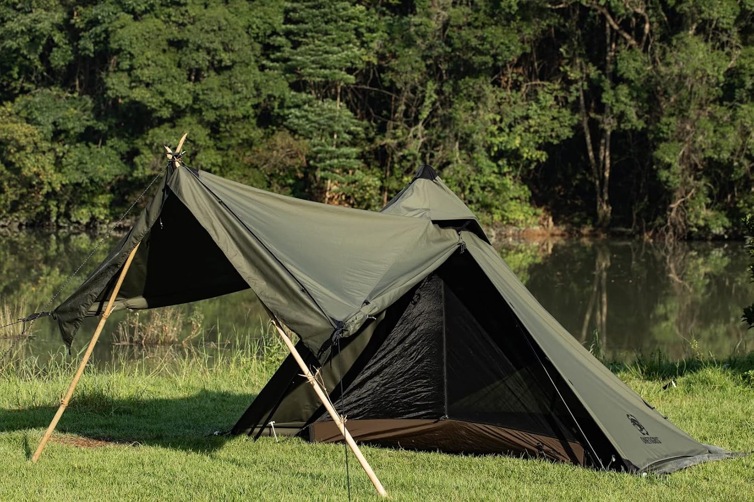 Buy OneTigris Conifer Canvas Teepee Hot Tent + Inner Mesh Online at ...