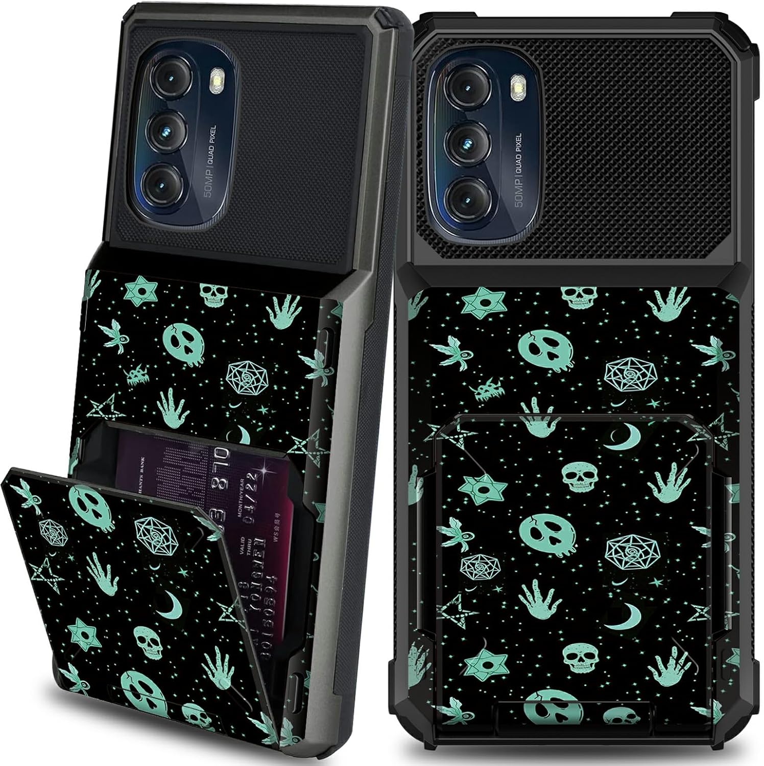 Amazon.com: Skull Moon Gothic for Moto G Stylus 5G 2021 Wallet Case ...