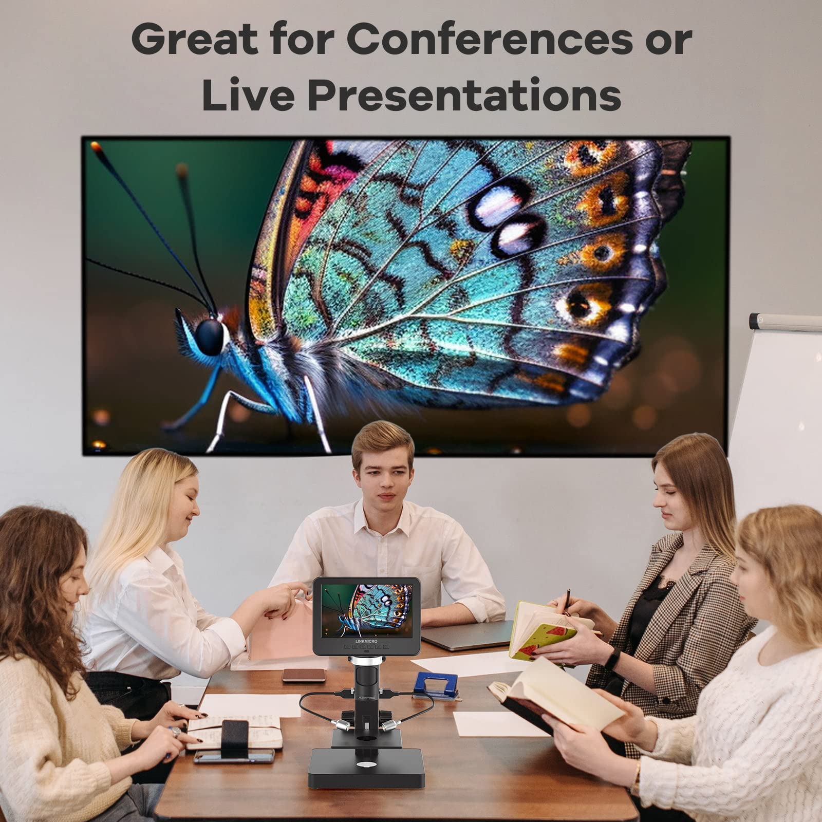 Snapklik.com : HDMI Digital Microscope 3 Lens 4000X, LINKMICRO LM246SP ...