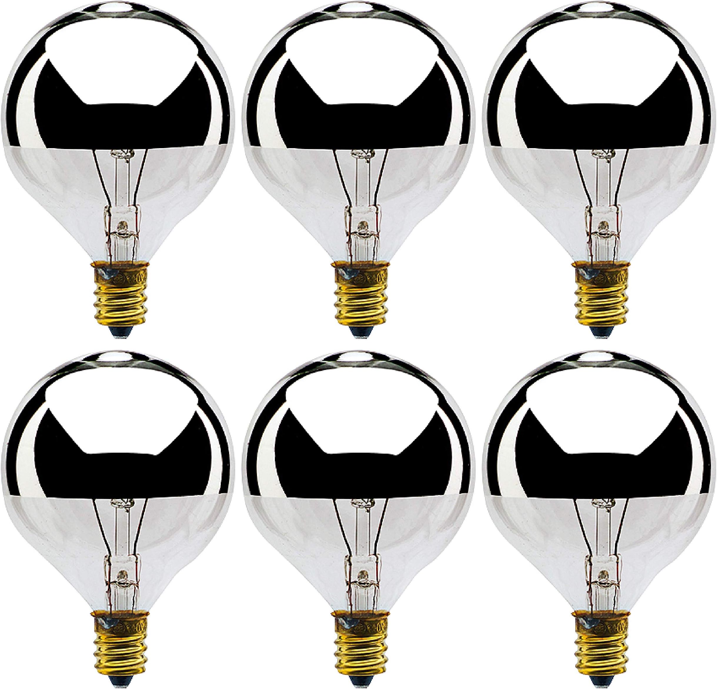 Satco S3862 Medium Light Bulb in Chrome Finish, 4.38 inches, 1, Silver ...