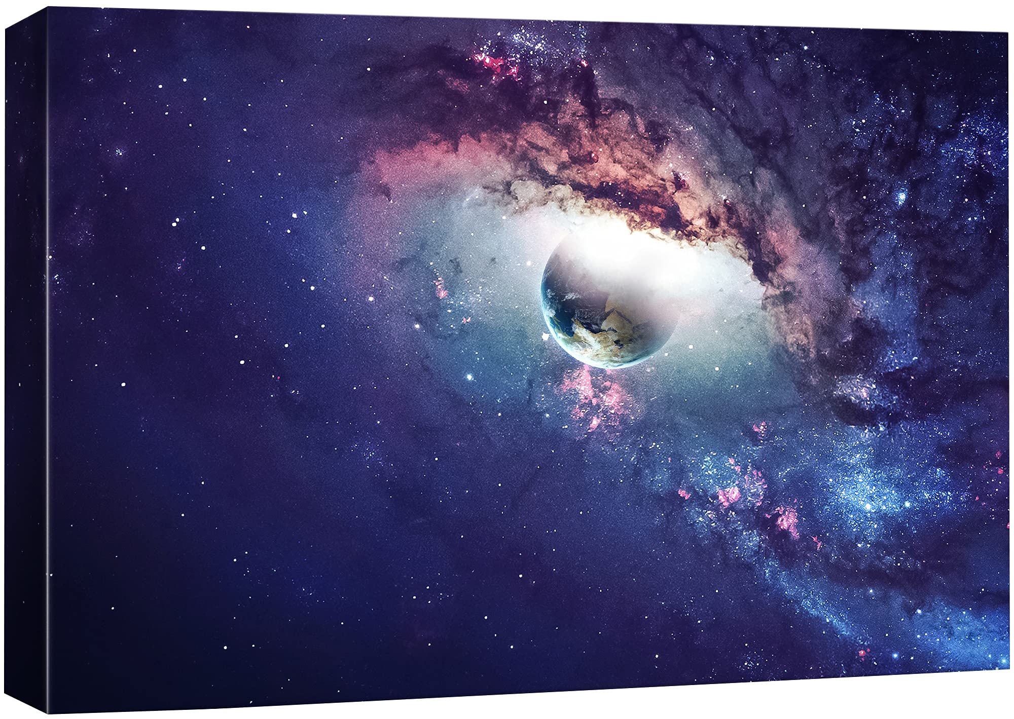 Canvas Colorful Galaxies