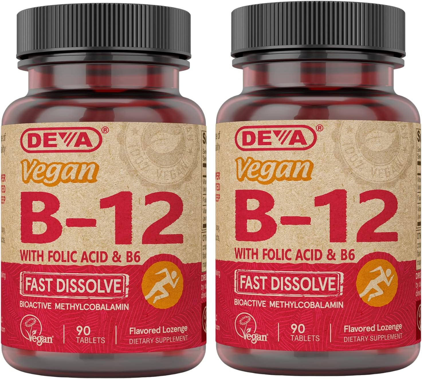 Amazon.com: DEVA Vegan Vitamin B12 Fast Dissolve Supplement - Once-Per ...