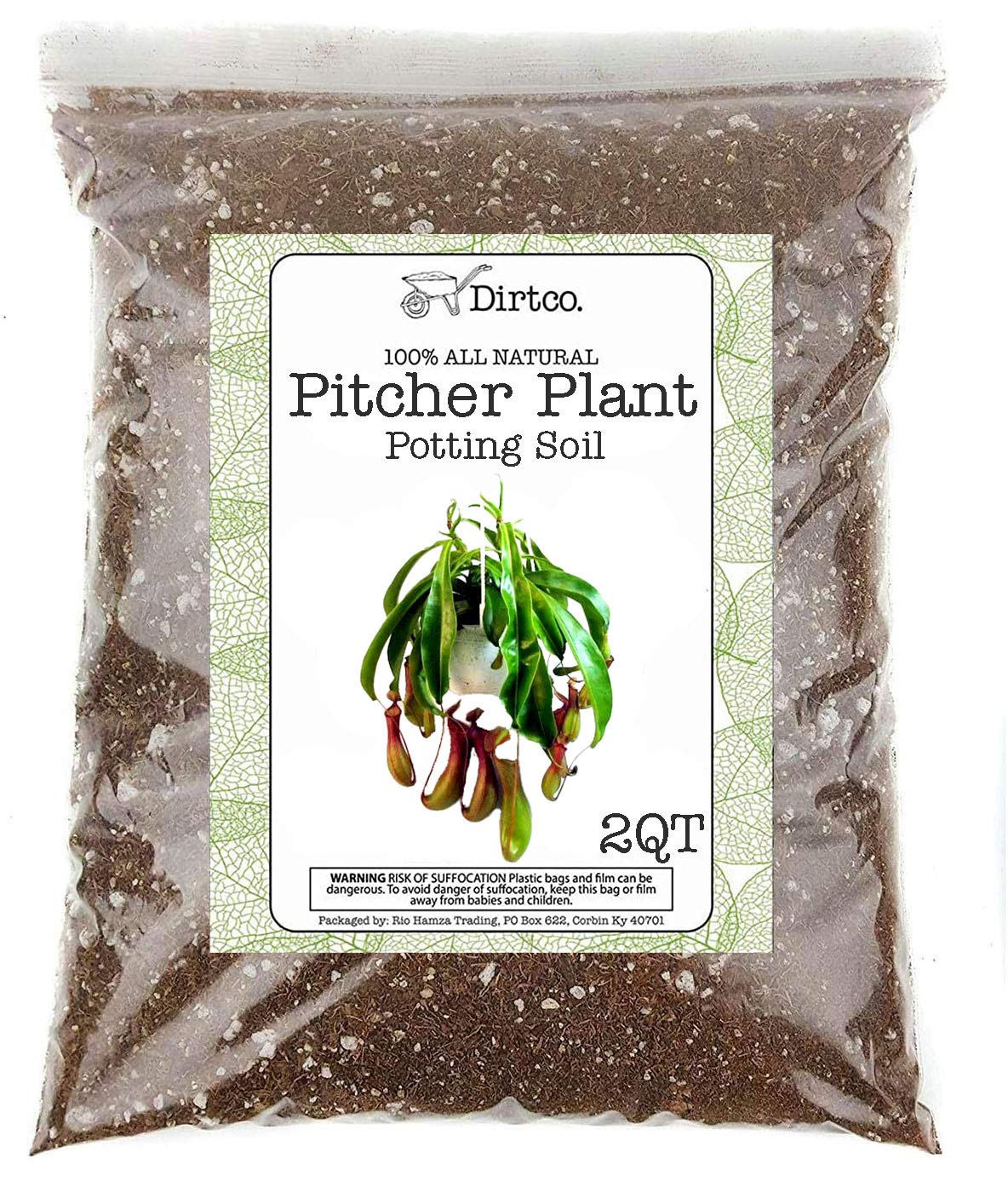 Buy Pitcher Soil Mix, 2 Quart Re-Pot 2-4 Small s Size Bag, All Natural ...