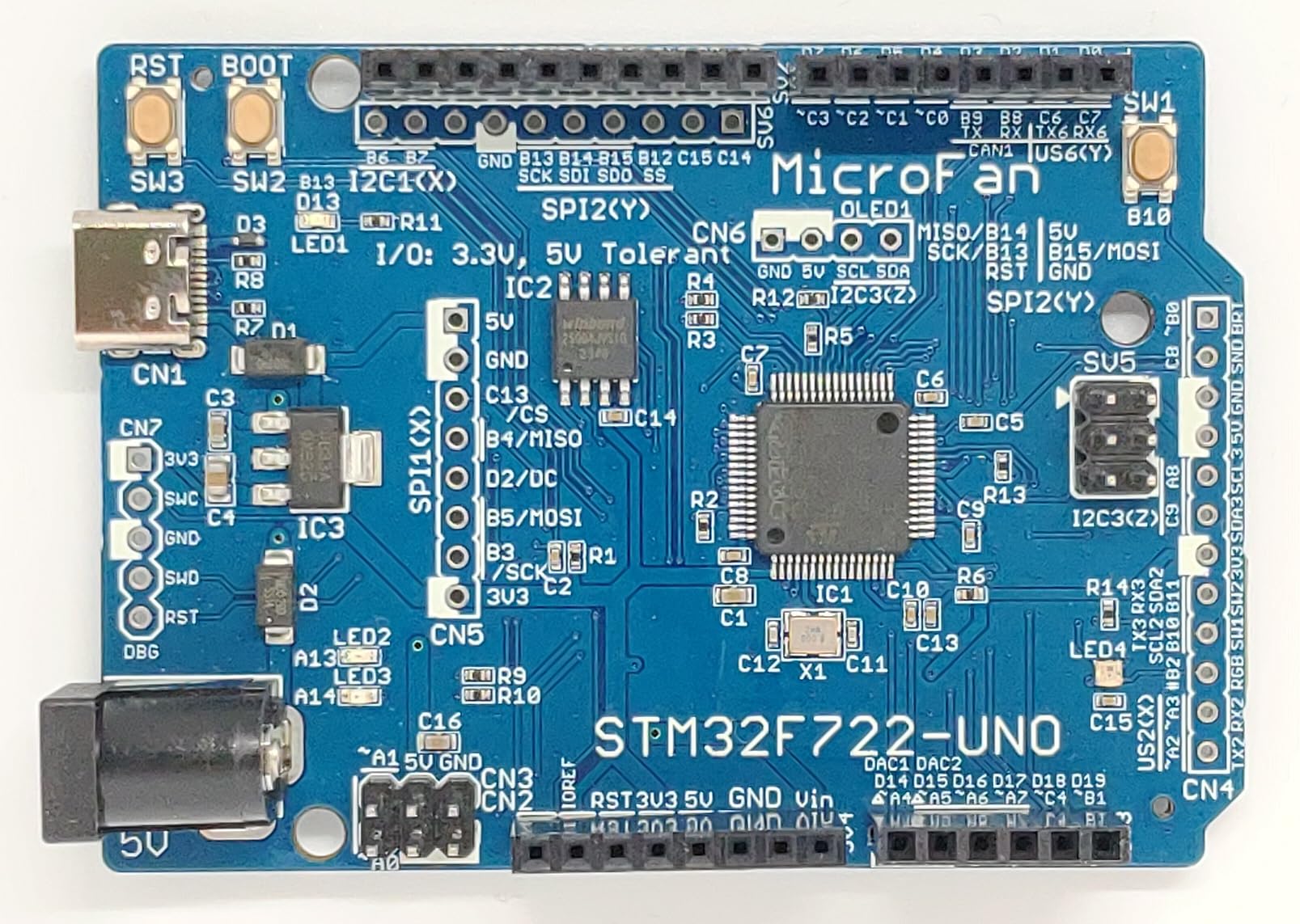 Amazon.co.jp: STM32F722-UNO (STM32F722RE, ARM Cortex-M7, 216MHz ...