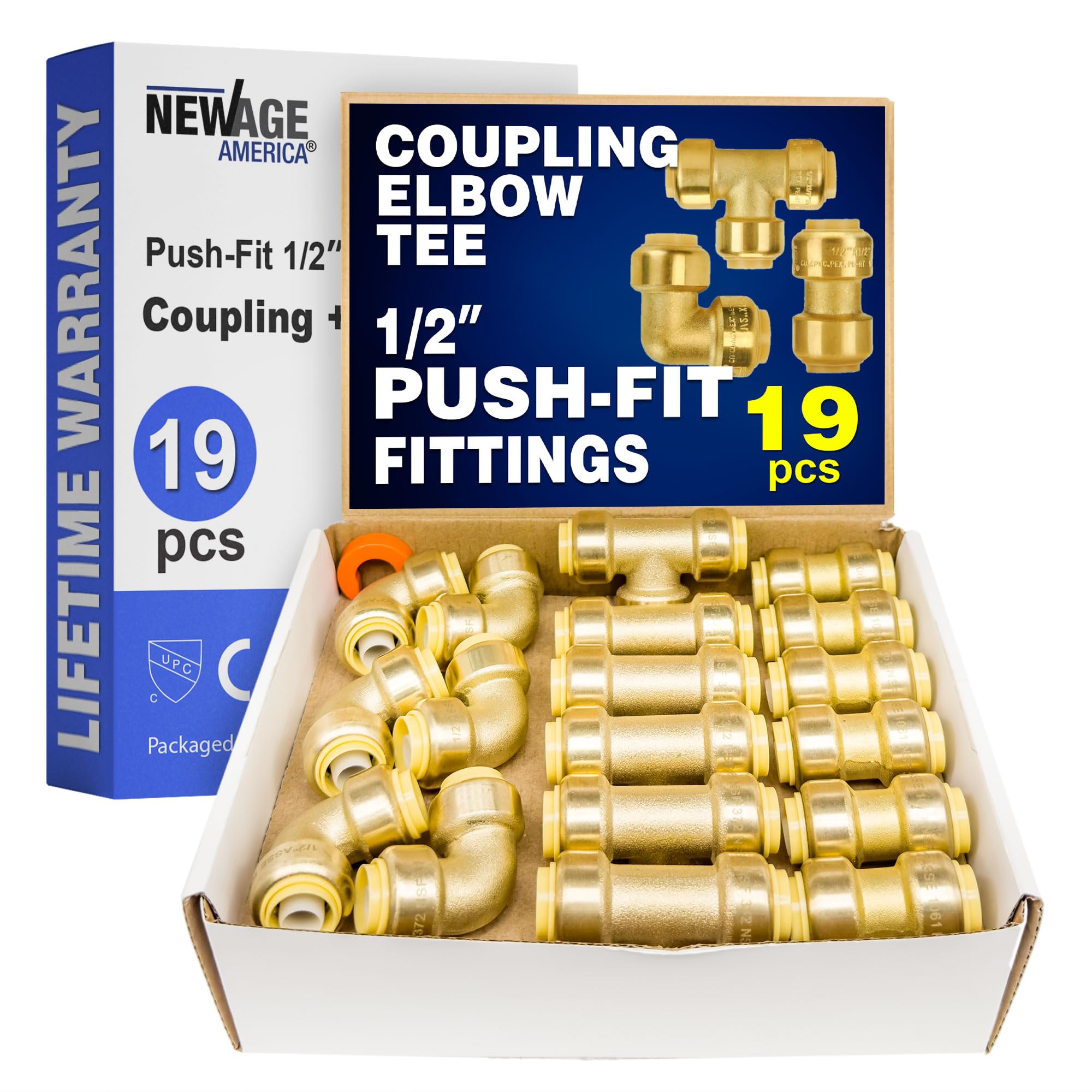 Amazon.com: New Age America® 19pc 1/2" Pushfit Fittings AquaFlow 360 ...