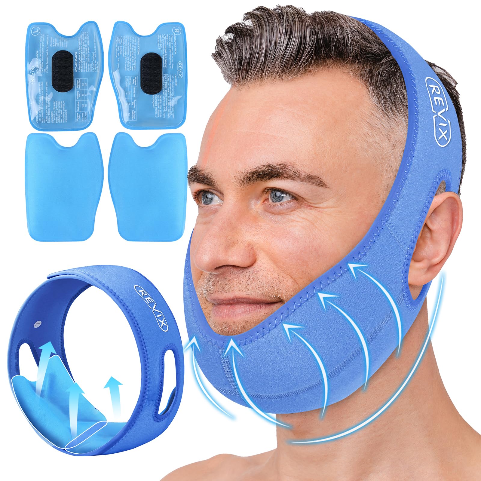 Amazon.com: REVIX Face Ice Pack for Wisdom Teeth, 3D Sewing Ice Pack ...