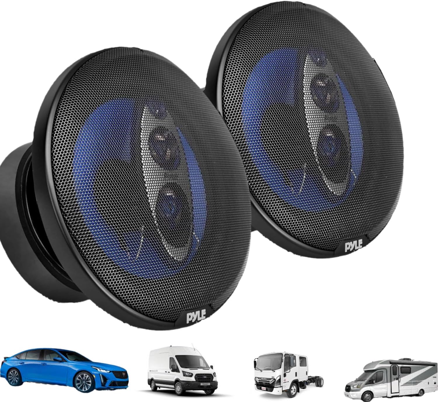 Amazon.com: Pyle Four-Way Sound Speaker System - 8" Four-Way ...